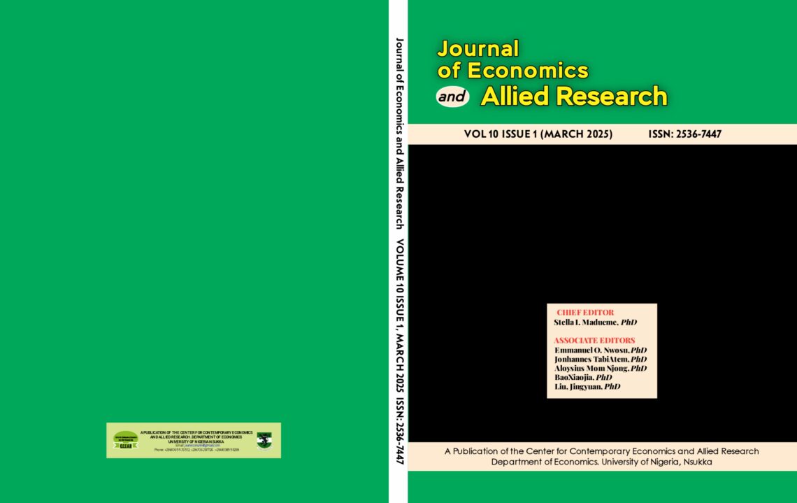Breaking!!! Journal of Economics and Allied Research (JEAR) Vol. 10, Issue 1, Now Published and ...